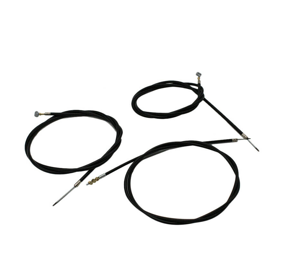 Universal Motorcycle Cable Kit Clutch Cable + Brake Cable + Throttle ...