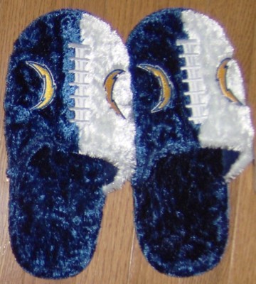 Chargers Plush Slippers FREE SHIPPING | eBay