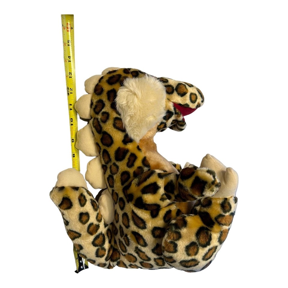 Cheetah Print Dinosaur Plush Stuffed Animal Toy 14 Inch Soft Kids Gift ...