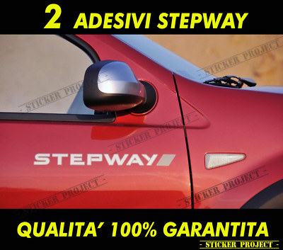 2 ADESIVI STEPWAY DACIA SANDERO DUSTER Sportello Auto Decal Stickers ...