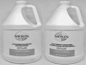 NIOXIN System 1 Cleanser Shampoo & Scalp Therapy conditioner Gallon Set ...