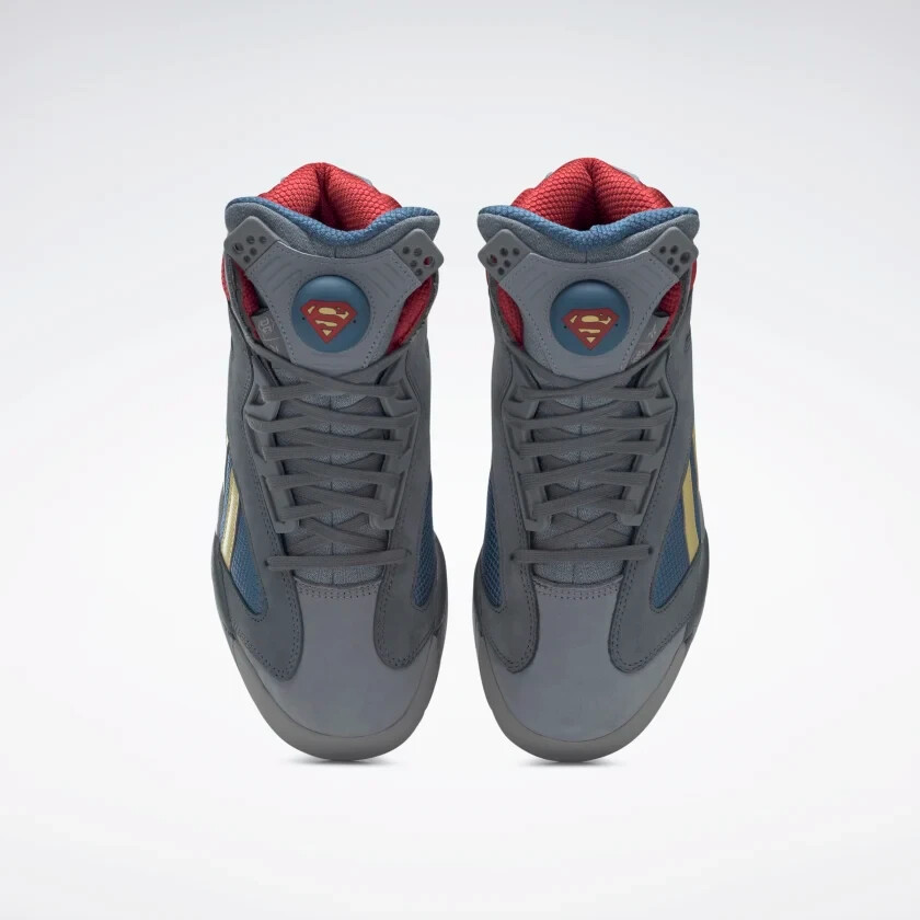 Reebok Shaq Attaq DC Comics Grey Red Superman Man of Steel HQ4587 Men's ...