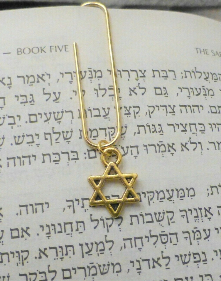 3 Star Of David Jewish Star Bookmarks Page Finder Judaica Gift | eBay