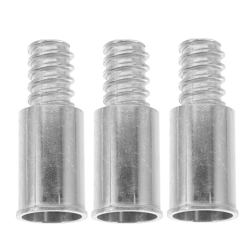 3 Pcs Threaded Connector Metal Broom Handle Extension Pole for End ...