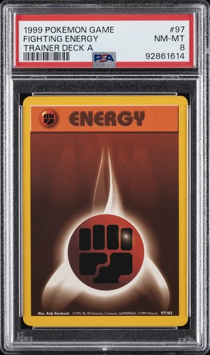 1999 POKEMON BASE SET TRAINER DECK A #97 FIGHTING ENERGY PSA 8 | eBay