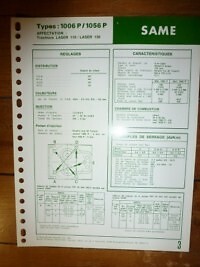 1006P - 1056P - Fiche Technique Same | eBay