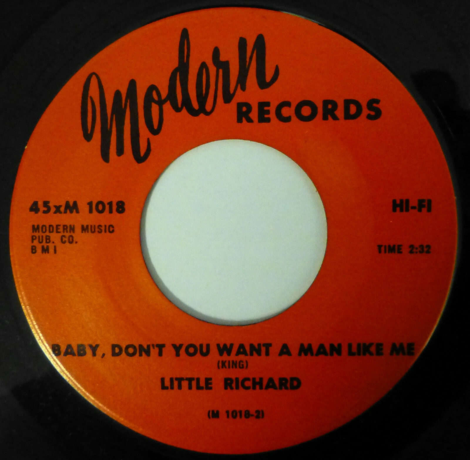 LITTLE RICHARD 45 Holy Mackeral/Baby, Don't You Want a Man MODERN VG ...