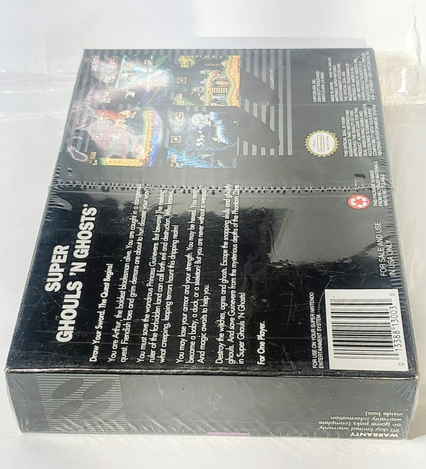 Super Ghouls N Ghosts SNES North American version Factory sealed | eBay