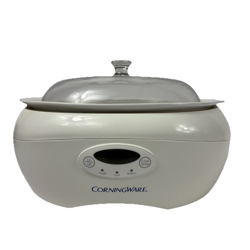 CorningWare SC-6 Electric 6 Quart Digital Programmable Crock Pot Slow ...