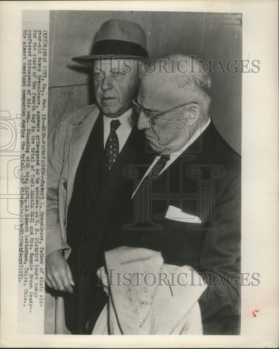 1953 Press Photo Kansas City Mo Robert C Greenlease dad of slain boy at ...