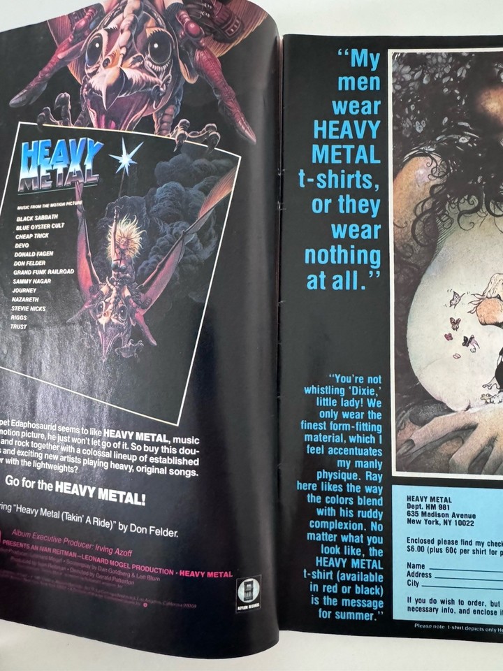 Heavy Metal Magazine Sept 1981 Taarna Debut | Illustrated Fantasy Sci ...