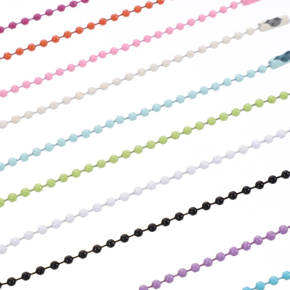 200 Pcs Metal Bead Chains Hanging Chains for Keychain and Jewelry Use ...