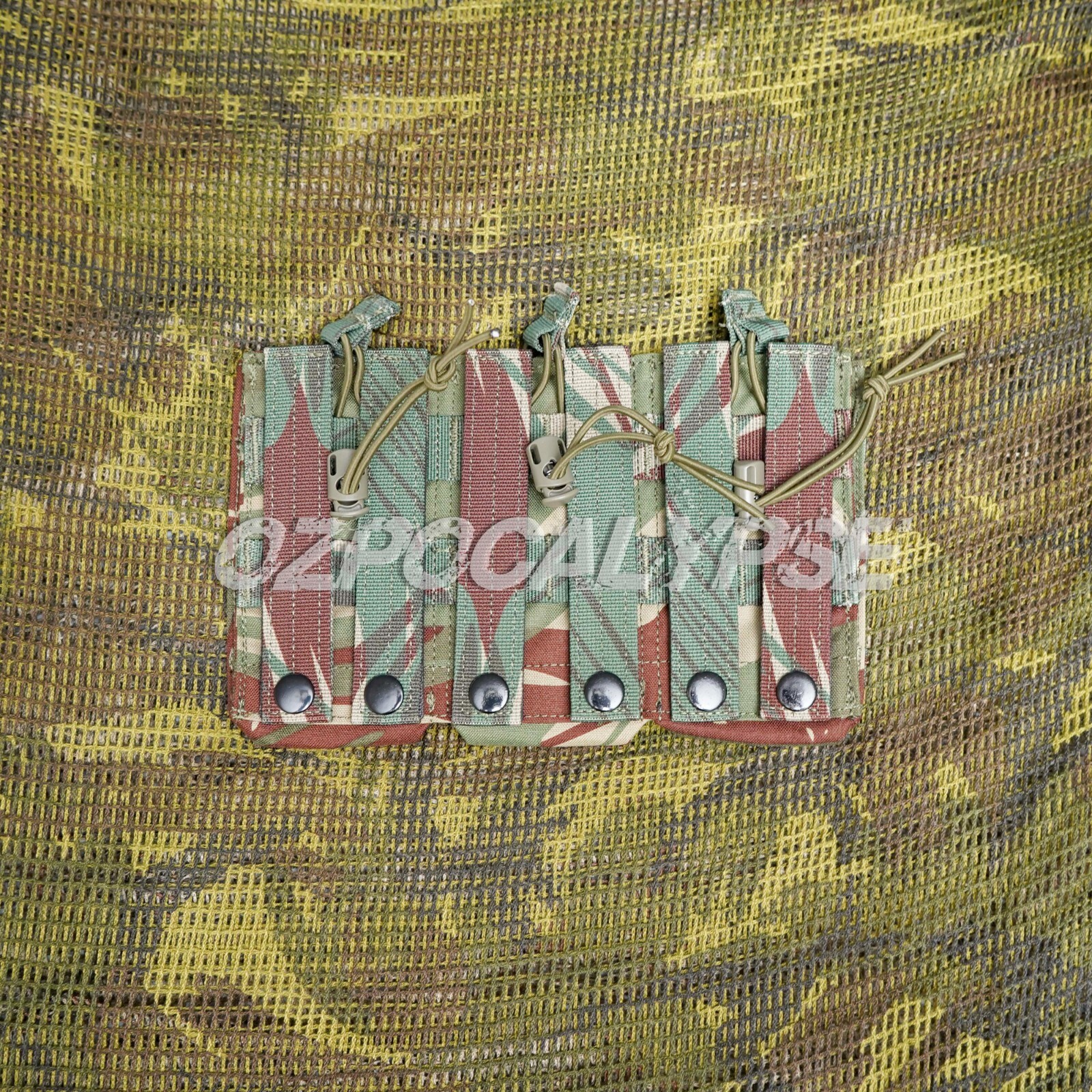 Rhodesian Brushstroke Triple Magazine Pouch - Shingle Camo camouflage ...