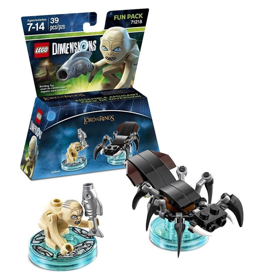 Lot of 6 LEGO DIMENSIONS Movie Fun Pack Gollum Lord of Rings Shelob ...
