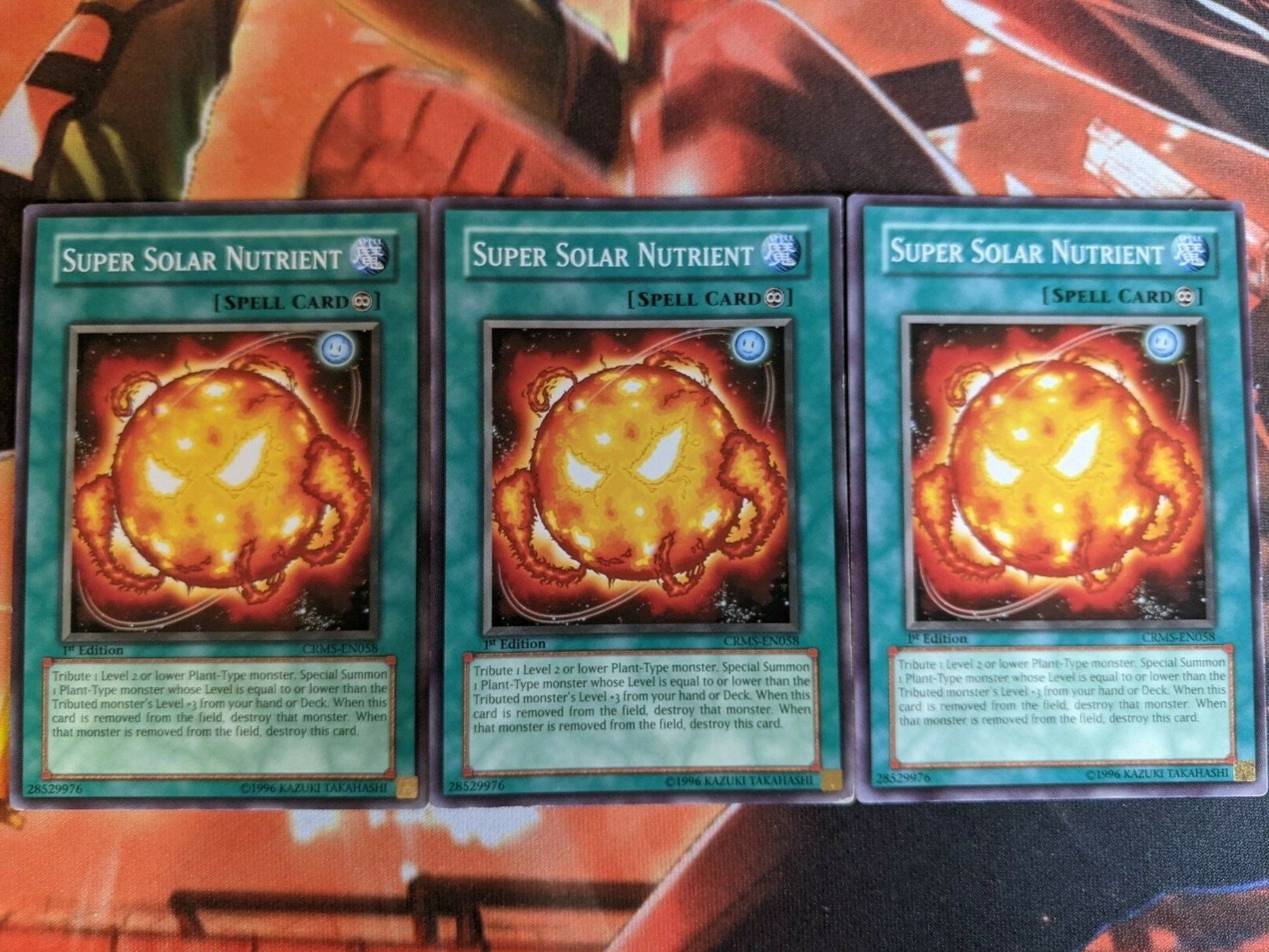 Yugioh Super Solar Nutrients x3 1st Ed. CRMS-EN058 NM/Mint | eBay