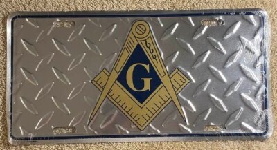 Mason Freemasonry Booster License Plate Lodge Master Masonic Order ...