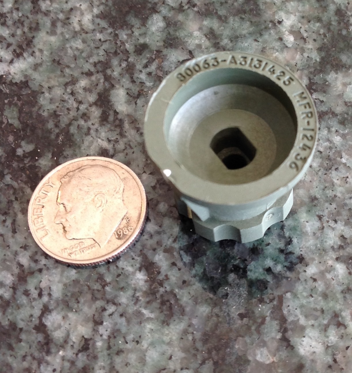 Military sincgars receiver transmitter radio green plastic knob RT ...