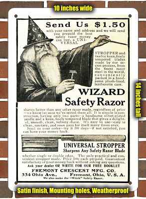 Metal Sign - 1909 Wizard Safety Razor- 10x14 inches | eBay
