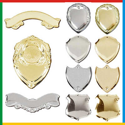 ENGRAVED TROPHY PLAQUE: Scrolls - Side Shields for Trophies - Wooden ...