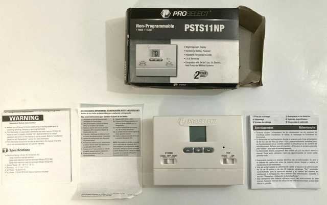 ProSelect PSTS11NP Digital Non-programmable Thermostat for sale online ...