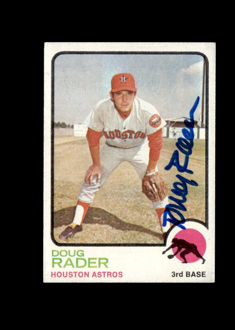 Doug Rader 1973 Topps Astros authentic autographed card | eBay