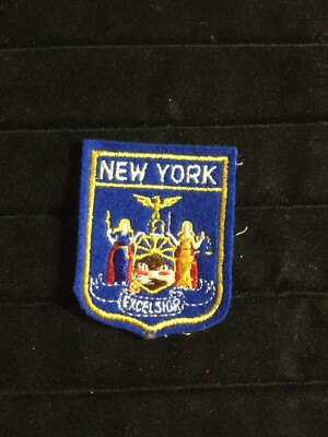 State of New York NY EXCELSIOR Patch Sew On or Iron On Vintage Police ...