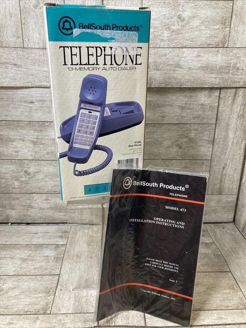Vintage BellSouth Model 473 Telephone Blue Color for sale online | eBay