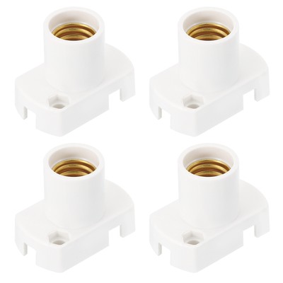 E12 Base Led Bulb Lamp Holder, 4 Pcs Screw-in Light Socket for Basement ...