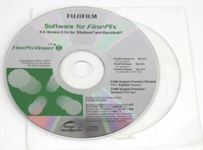 Fujifilm Software For FinePix - KA Version 2.0A for Windows/Mac *DISC ...