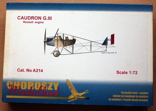 3 Choroszy Modelbud Cat. No A214 1/72 Caudron G.Iii Renault Engine | eBay