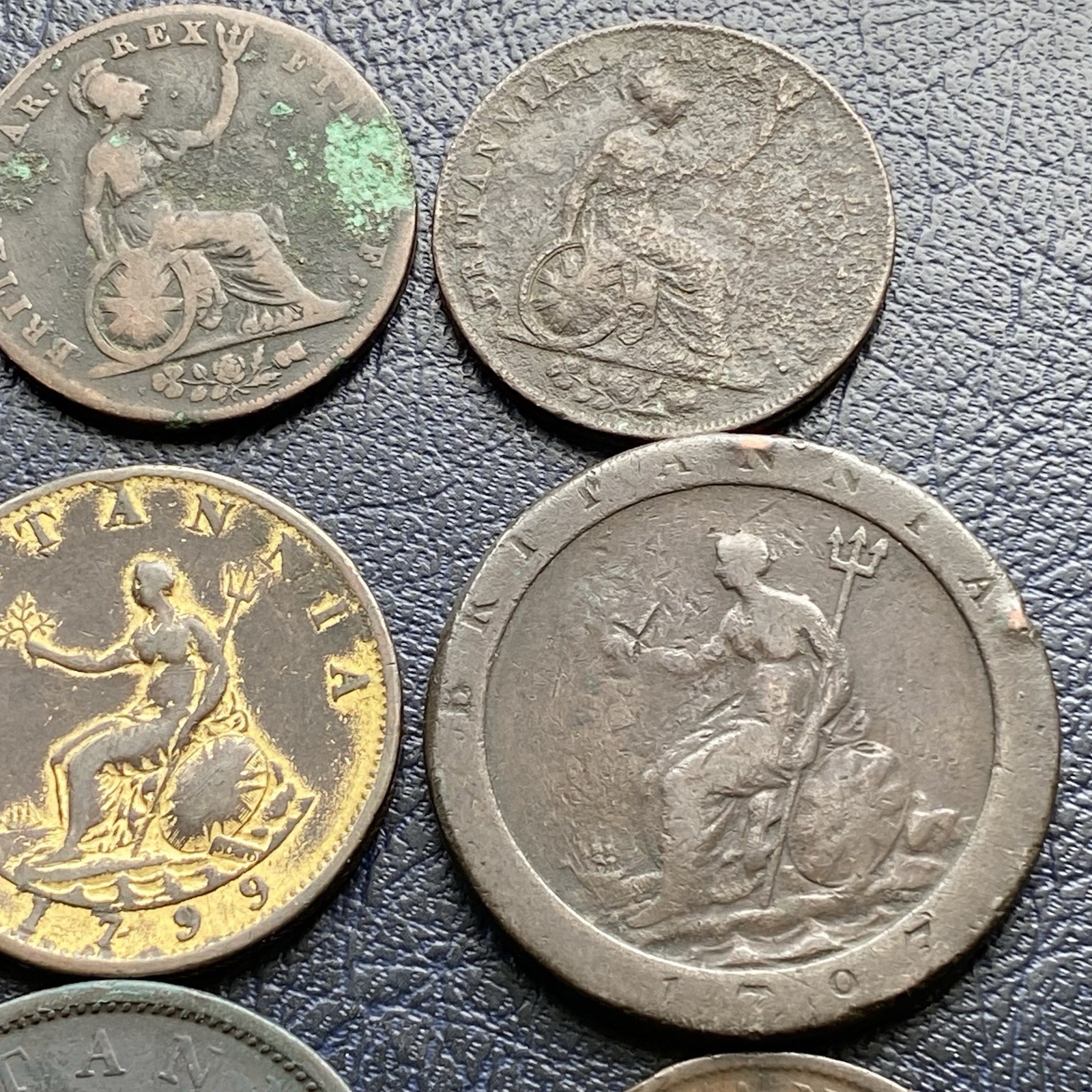 George III - William IV Coins (13) Farthing Half Penny Cartwheel 1799 ...