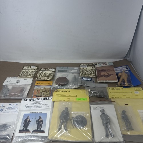 Lot of 15 Vintage Metal Model Kits Military Historical Figures ...