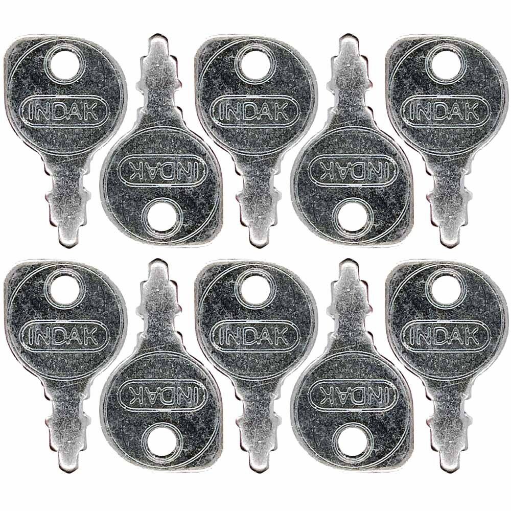 10Pk INDAK ignition key for Snapper John Deere Husqvarna Scag 1717163SM ...