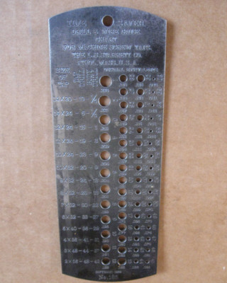 Manuals, Books & Plans - Starrett Chart