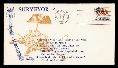 DR WHO 1967 SPACE SURVEYOR 4 LAUNCH ORBIT CACHET M36145 | eBay