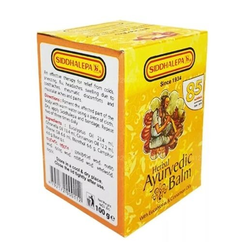 20SIDDHALEPA Ayurvedic Herbal Balm pack Pain Cold Flu Headache Spain ...