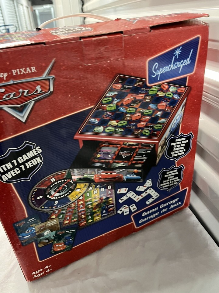 Disney Pixar Cars Supercharged 7 Games Wooden Game Garage by Cardinal ...