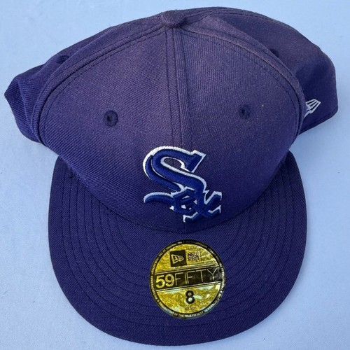 Chicago White Sox Hat Cap Fitted 8 Purple 59 Fifity Baseball Wool MLB ...