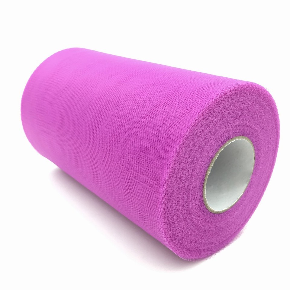 25/100Yards 6" Wide Tutu Tulle Rolls Wedding Party Decor Roll Spool Net ...