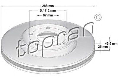 Front Axle Brake Discs 2pcs Fits MERCEDES W209 W203 S203 CL203 C209 ...