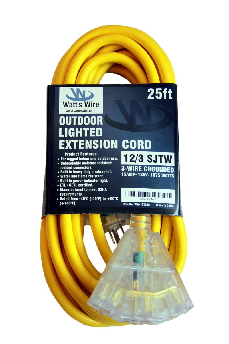 Heavy Duty 12 Gauge Extension Cord Prime Wire & Cable EC511835 100ft