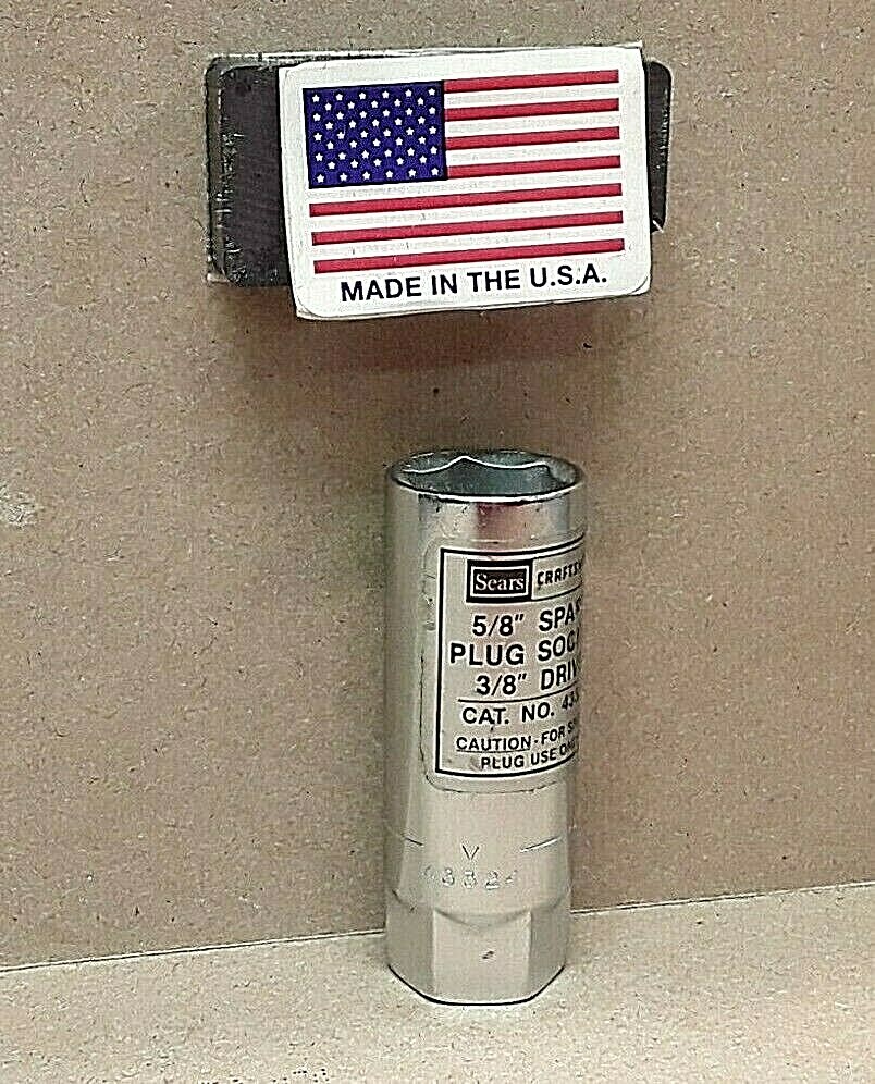 5/8" Craftsman Spark Plug Socket 3/8" Drive 43324 Series V NOS USA | eBay