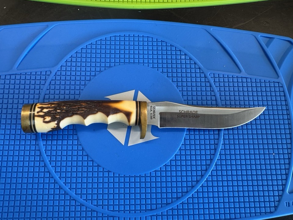 Schrade USA Uncle Henry 153uh Super Sharp Golden Spike Knife With ...