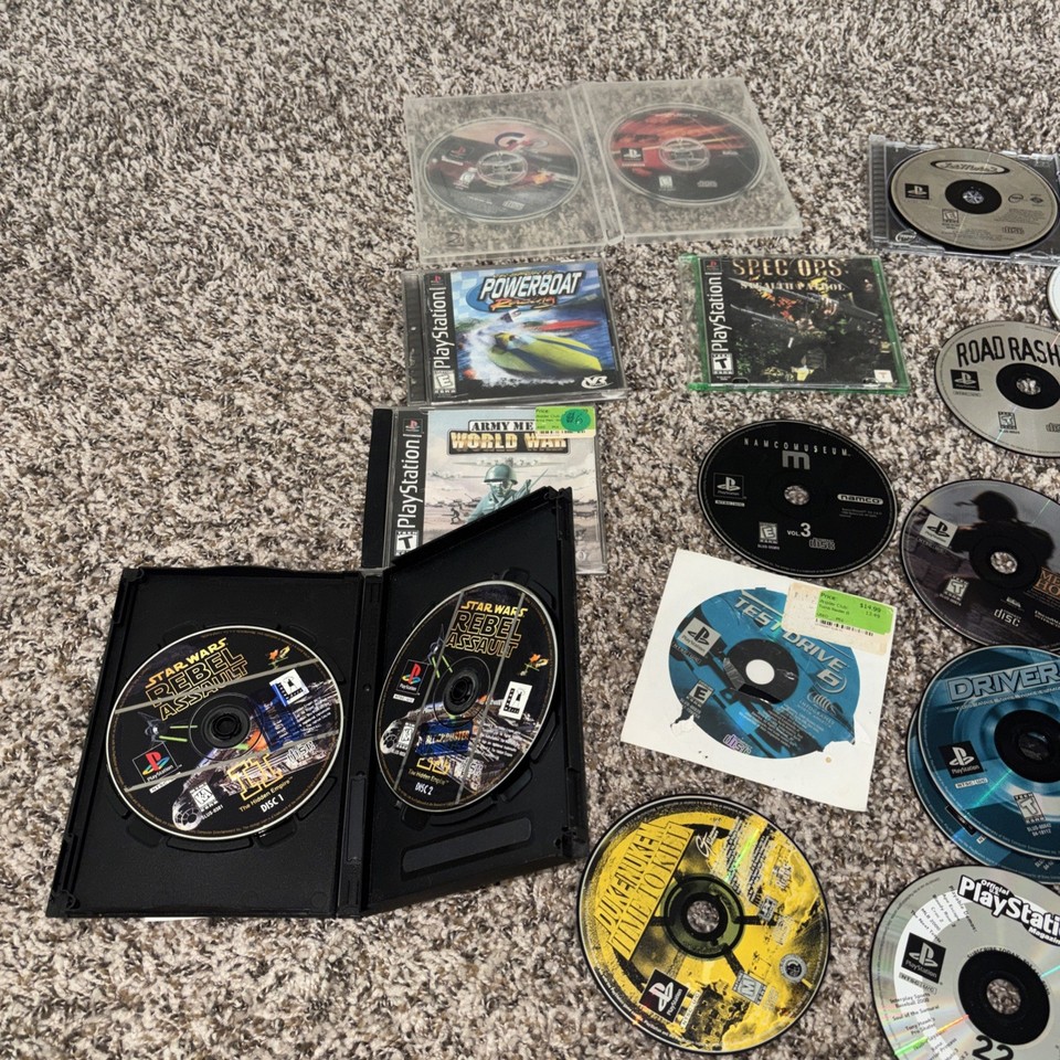 PS1 PlayStation lot of 30+ Discs UNTESTED Various Conditions: AS IS ...