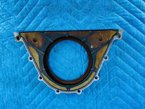 Genuine BMW Rear Engine Crankshaft Seal Plate 11147512101 OEM | eBay ...
