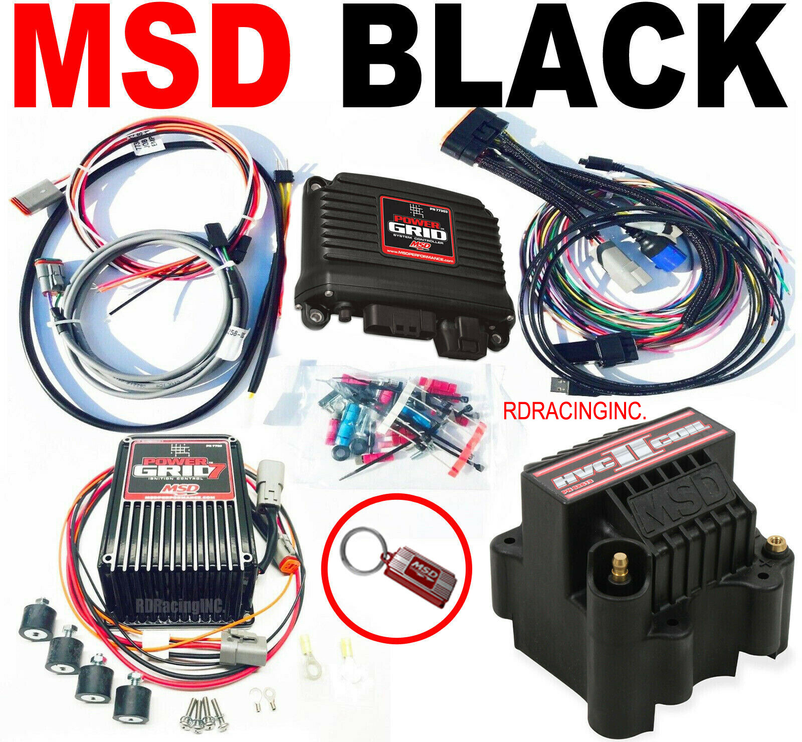 MSD Power Grid Ignition COMBO 77303 Controller 7720 Ignition 82613 HVC ...