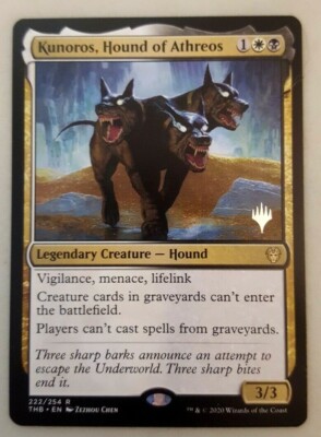 1x Kunoros, Hound of Athreos Promo Non-Foil Theros Beyond Death MTG NM ...