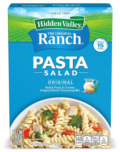 Hidden Valley Ranch Pasta Salad Kit, Ranch Flavor (Pack of 3) 7.09 oz ...