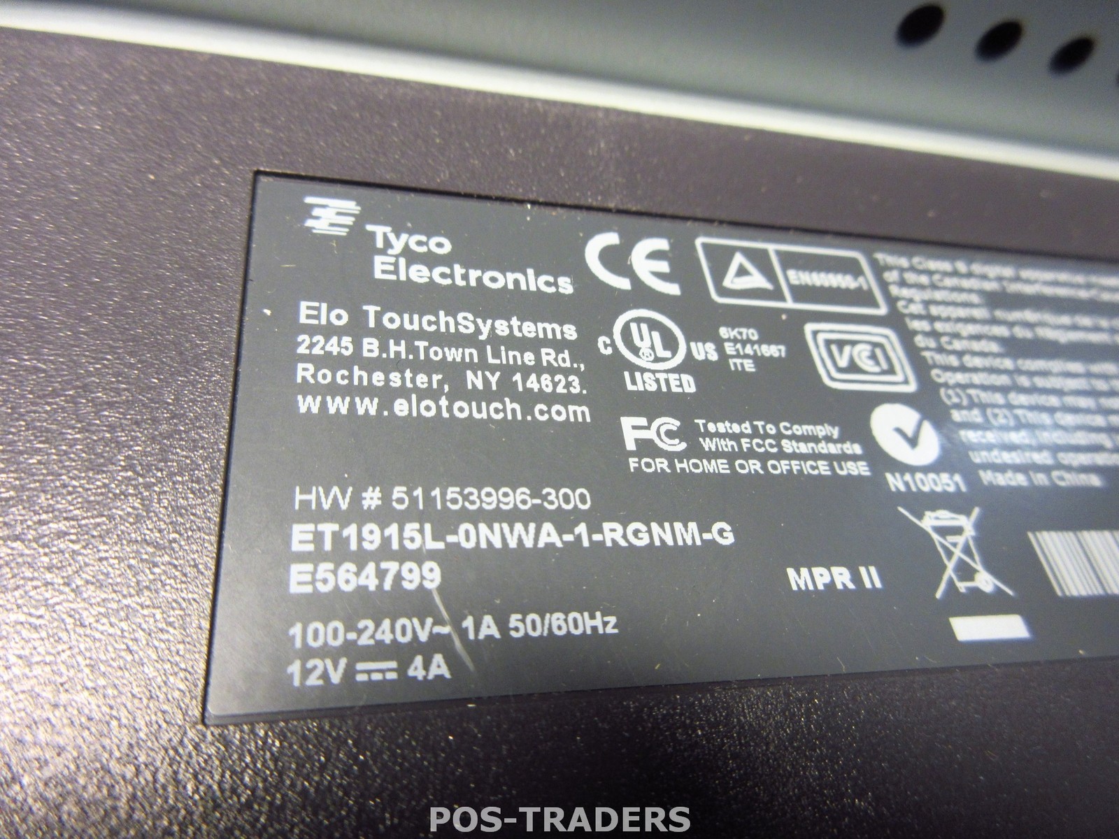 ELO ET1915L ET1915L-0NWA-1-RGNM-G 19" TFT Monitor Black VGA NO TOUCH | eBay