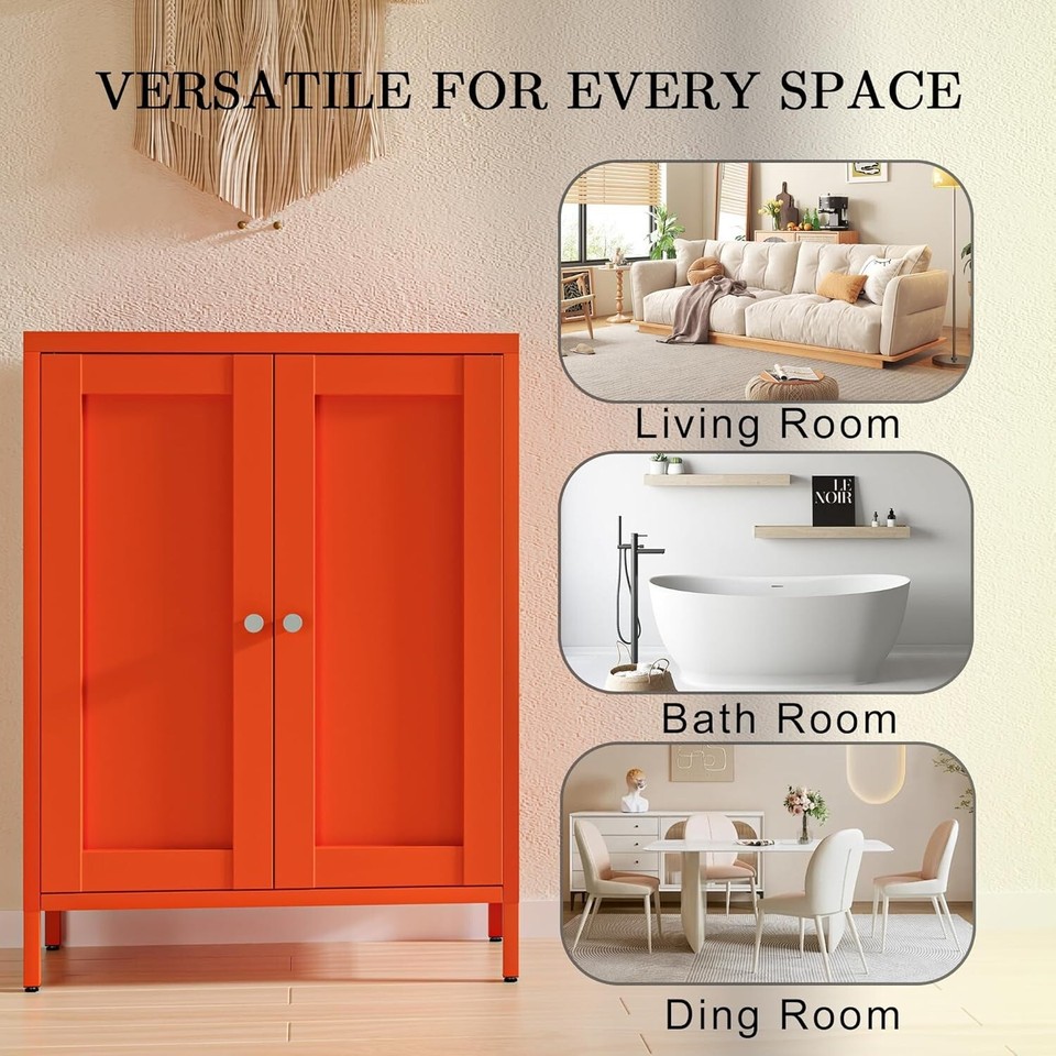Cofar 31.5"Storage Cabinet Sideboard Bathroom With 2 Shelves For ...